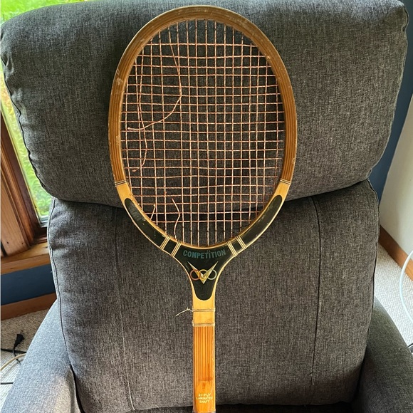 Other | Antiquevintage Tennis Racket Usa Olympic Competition Great ...